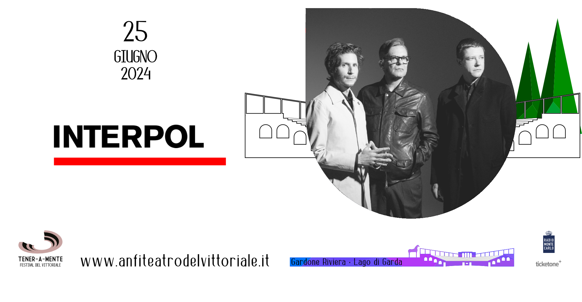 Concerto INTERPOL: Biglietti Disponibili | Anfiteatro del Vittoriale