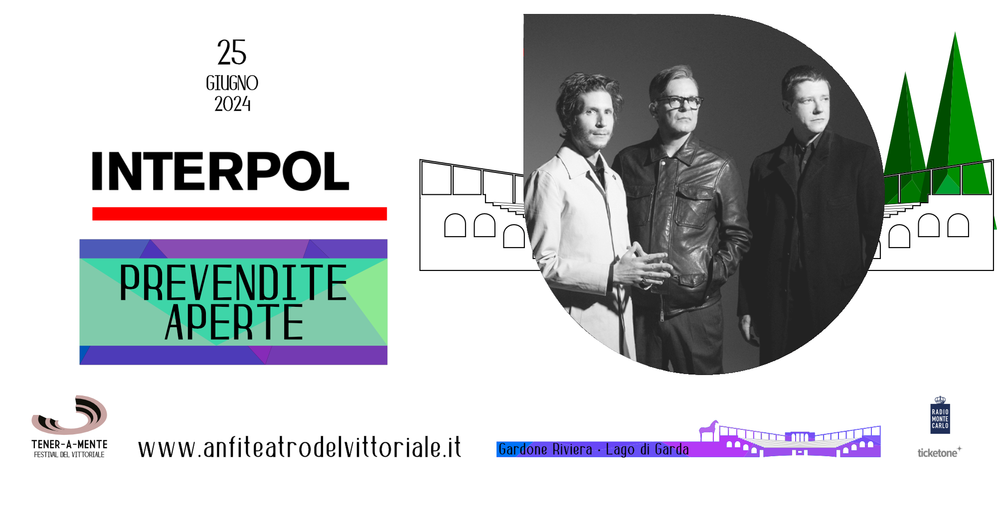 Prevendite aperte per gli INTERPOL al Vittoriale