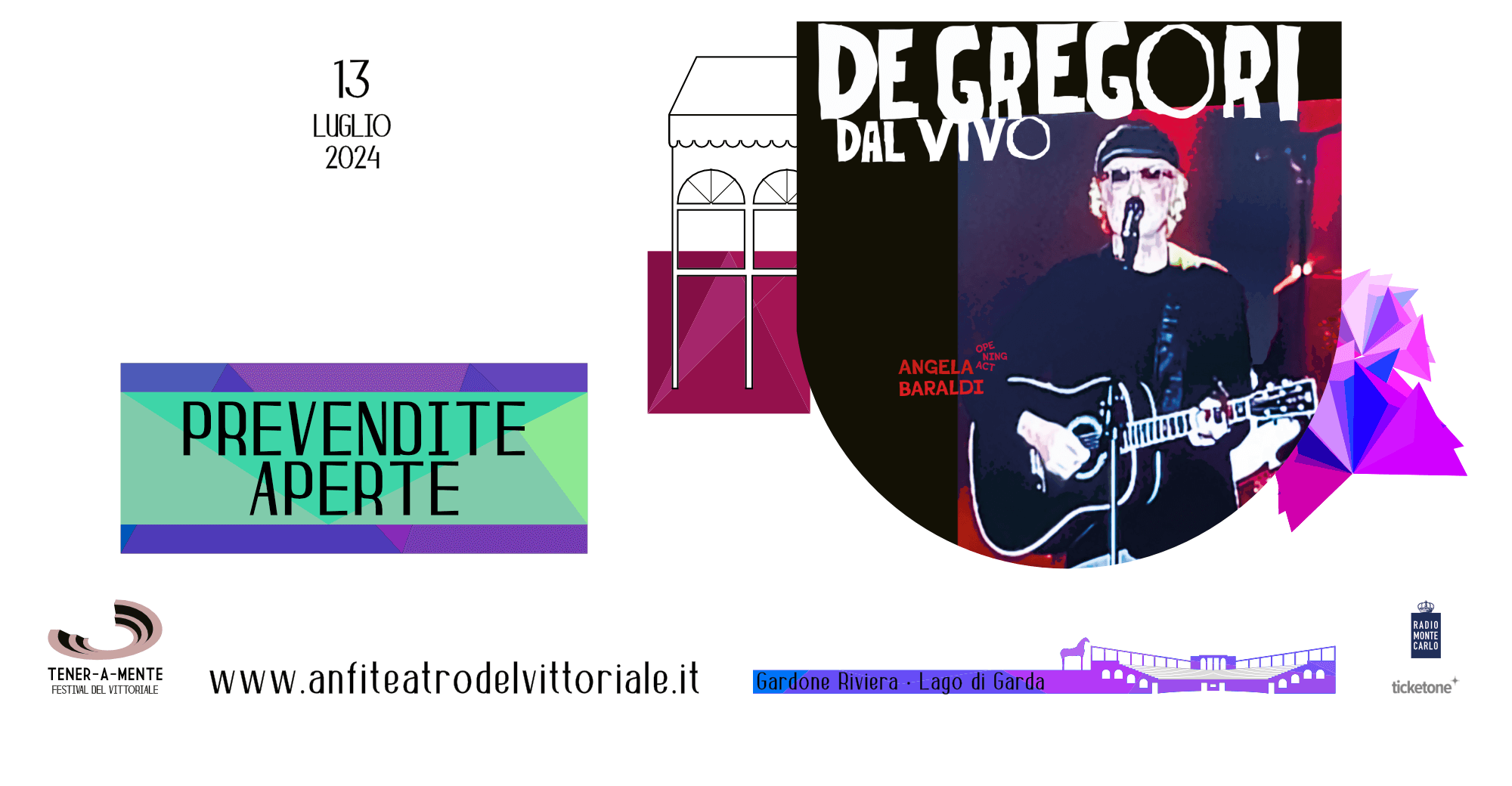 Prevendite aperte per Francesco De Gregori al Vittoriale